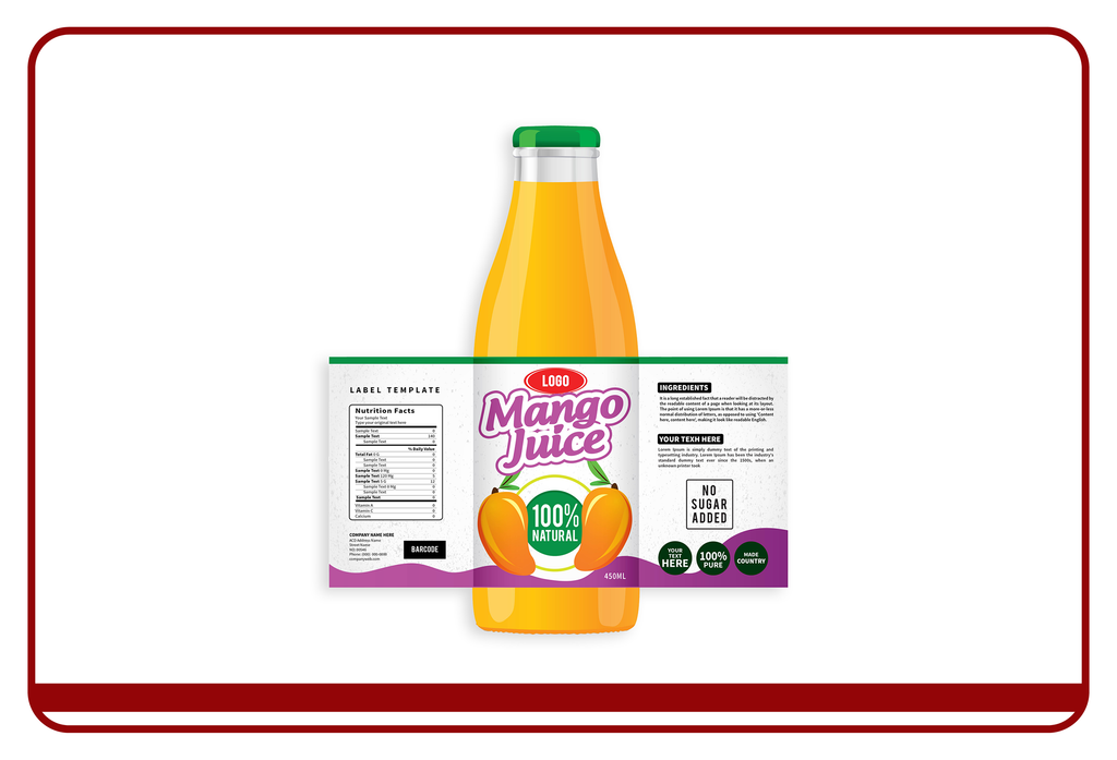 Bottle Sticker Label - LasercoPrint