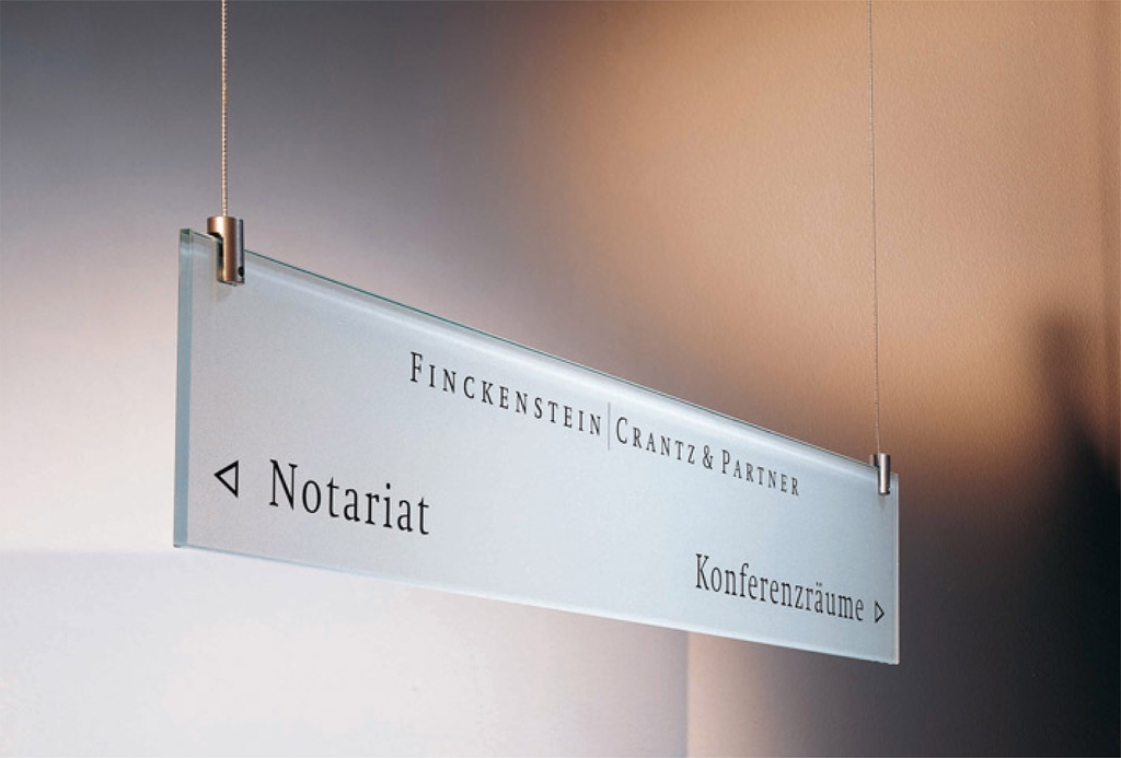 Indoor hanging signage - LasercoPrint