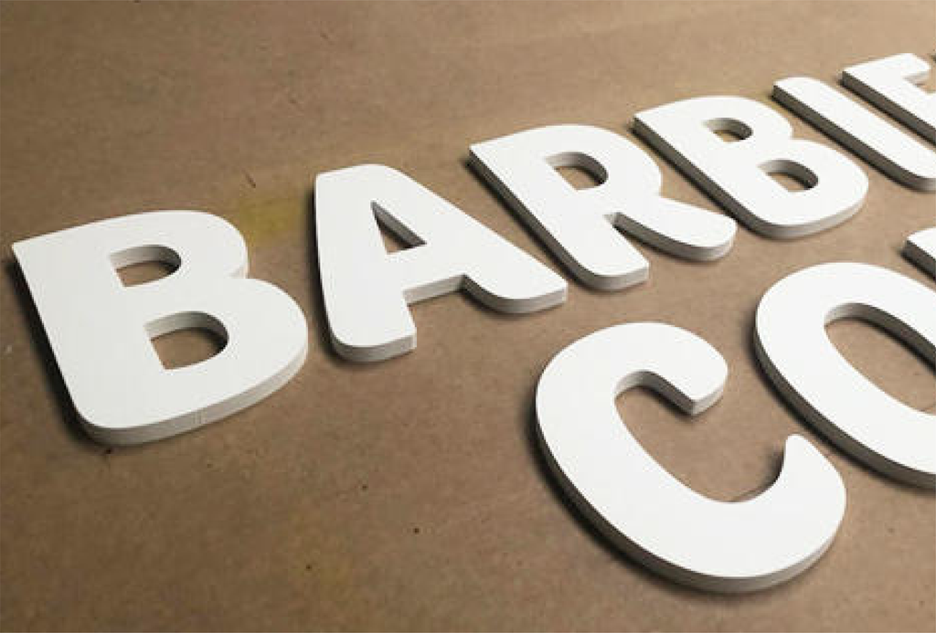 PVC foam board letters - LasercoPrint